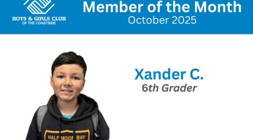 October Member of the Month: Xander C. (6th Grader) – Boys & Girls Club ...